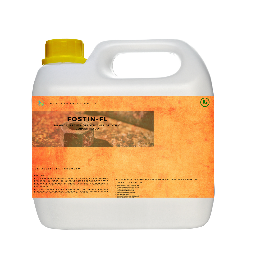 FOSTIN-FL| DESOXIDANTE Y DESINCRUSTANTE DE OXIDO – BIOSACHEM QUIMICA SA ...